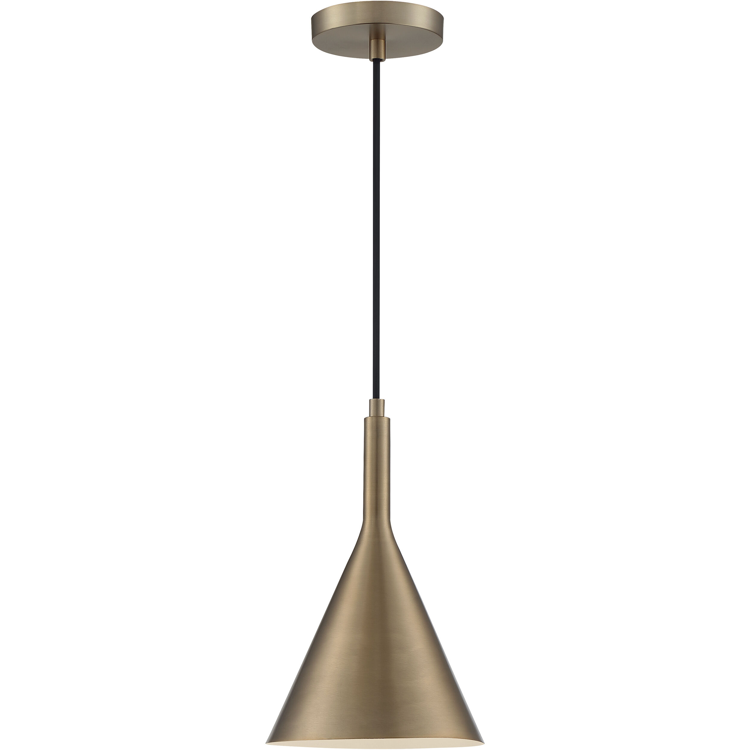 Nuvo 60/7117 Lightcap 1 Light 8 inch Burnished Brass Pendant Ceiling Light