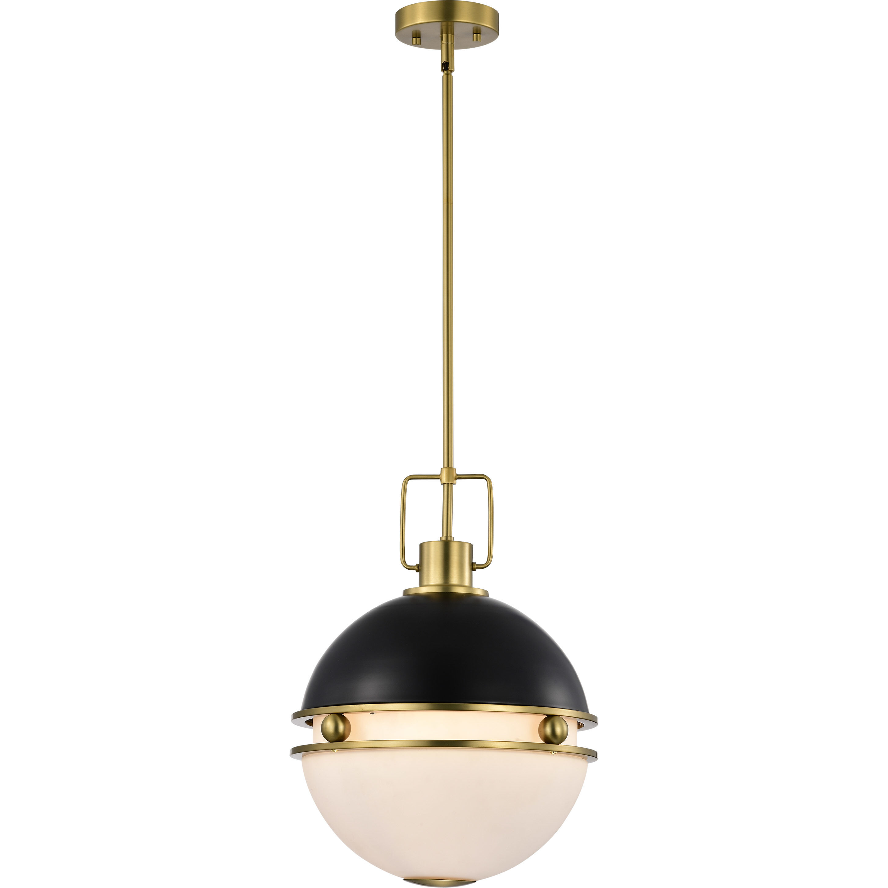 Everton 2 Light 14 inch Matte Black Pendant Ceiling Light