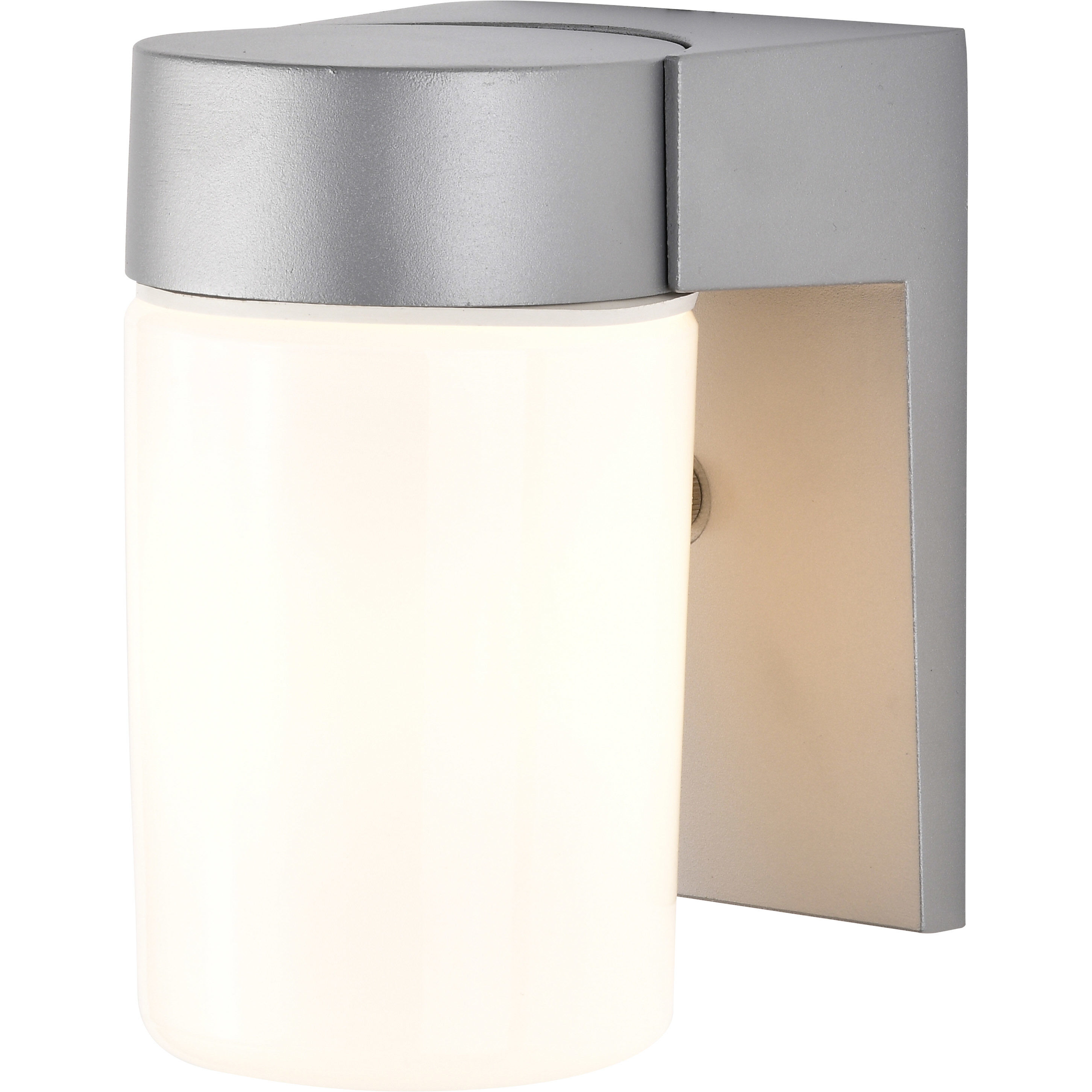 Nuvo SF77/136 Brentwood 1 Light 8 inch Satin Aluminum Outdoor Wall Mount