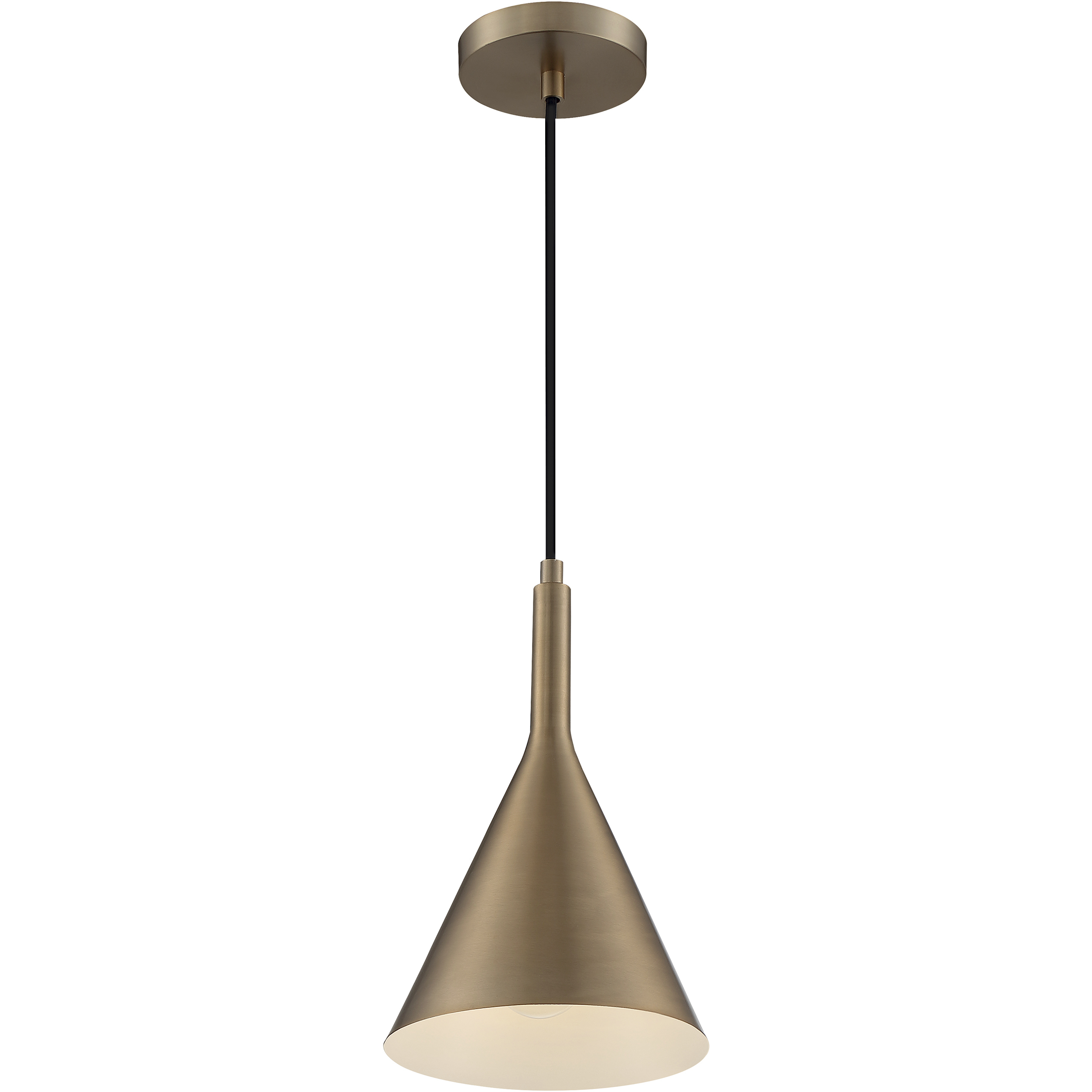 Nuvo 60/7117 Lightcap 1 Light 8 inch Burnished Brass Pendant Ceiling Light
