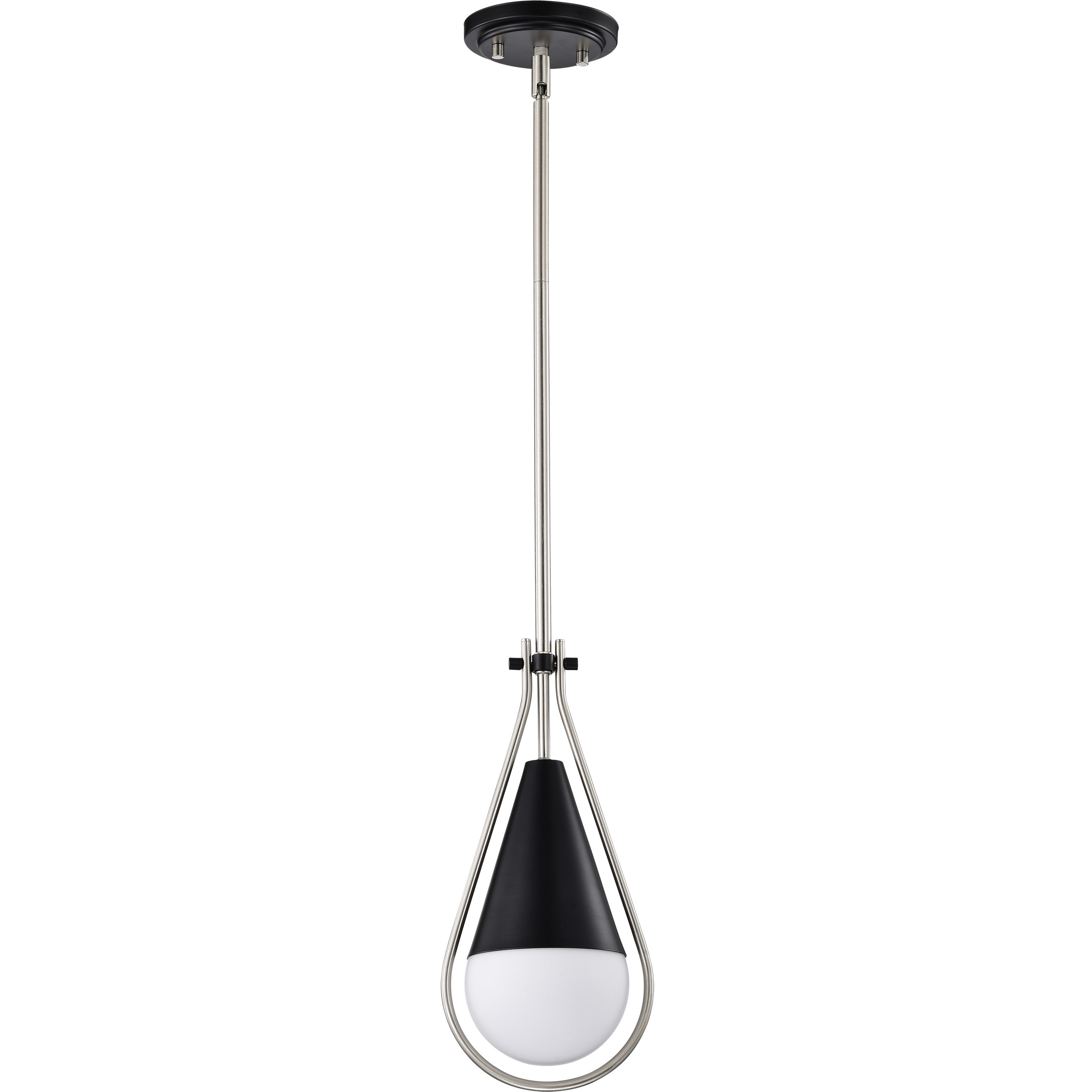 Nuvo 60/7912 Admiral 1 Light 6.5 inch Matte Black Pendant Ceiling Light