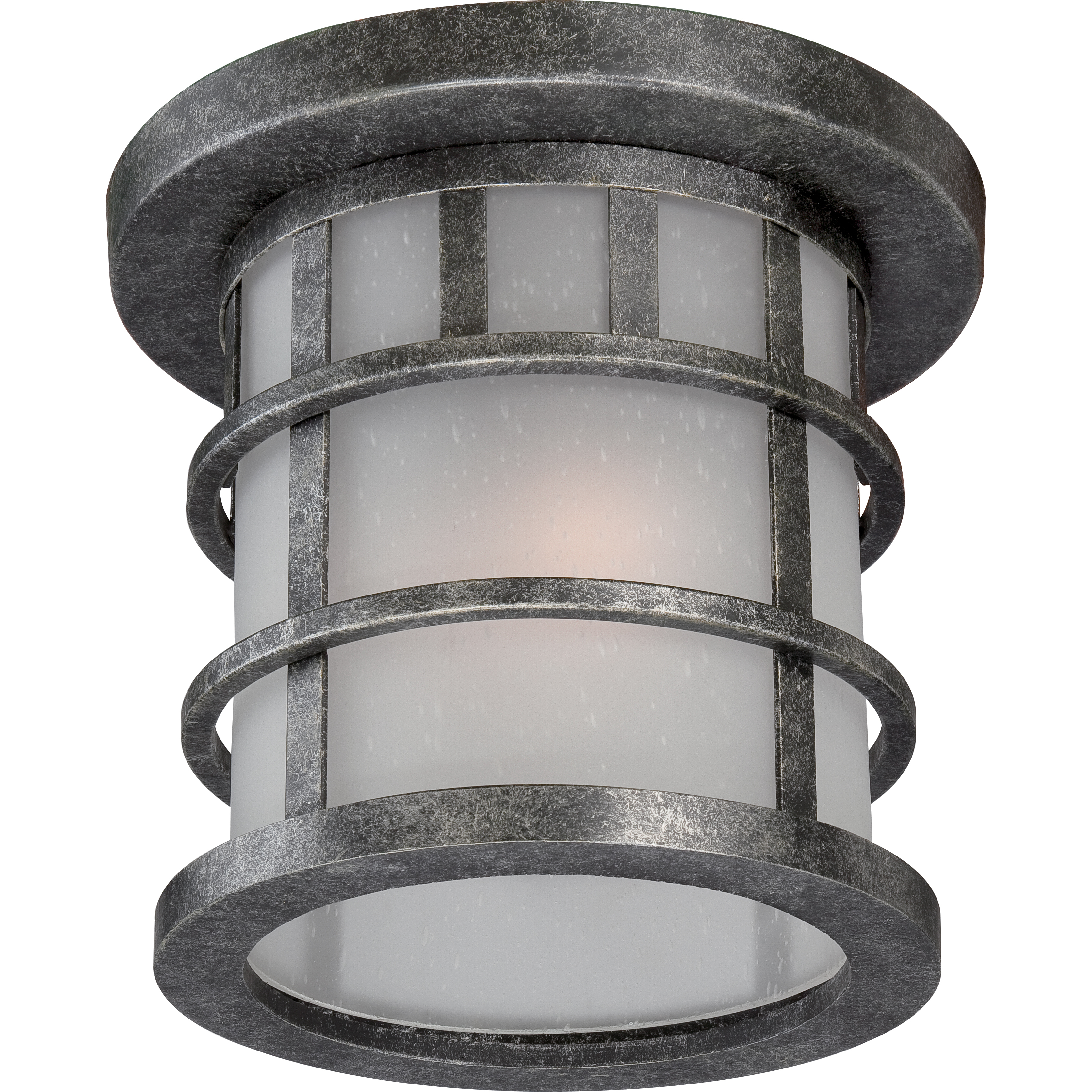 Nuvo 60/5636 Manor 2 Light 11 inch Aged Silver Flush Mount Ceiling Light