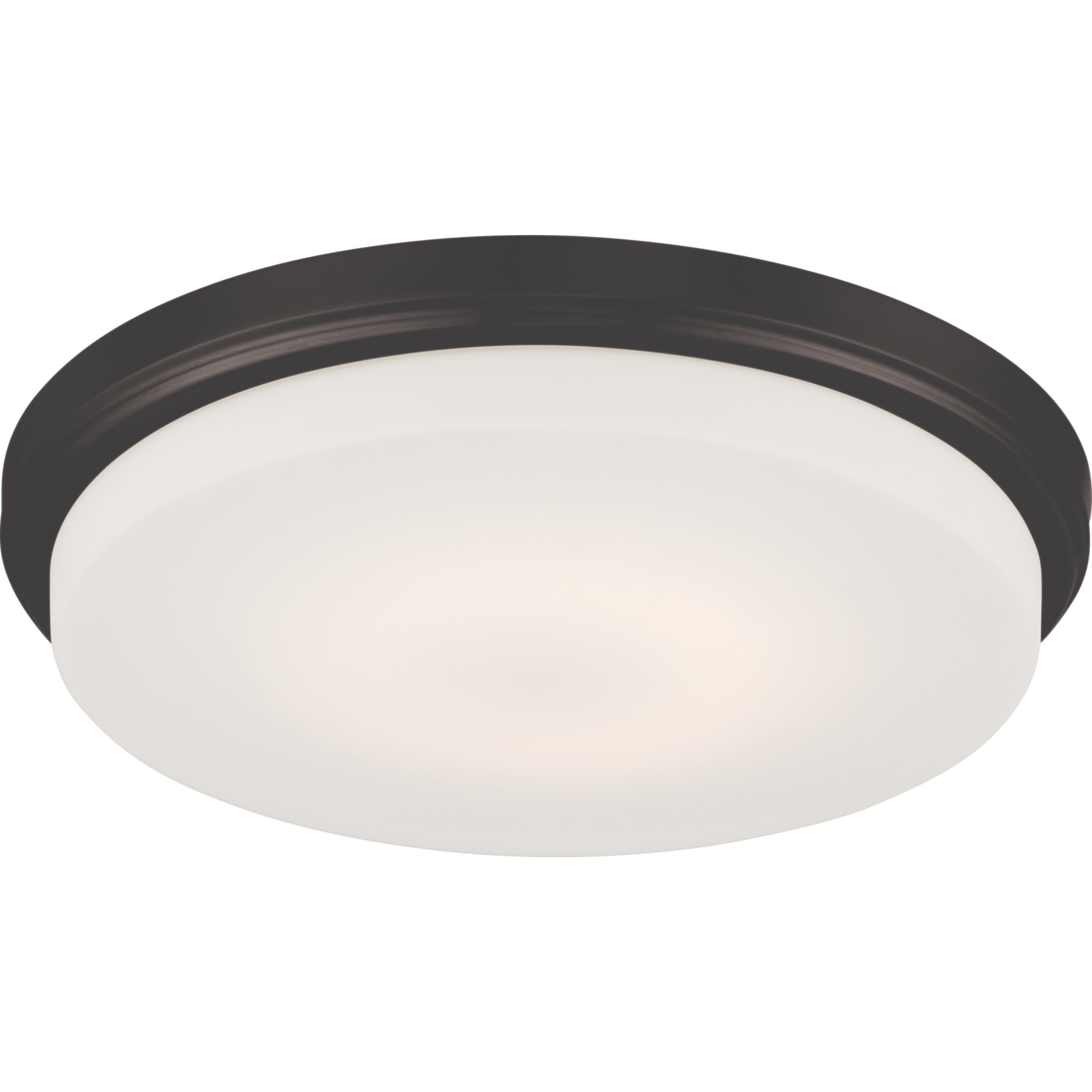 Nuvo 62/709 Dale LED 13 inch Mahogany Bronze Flush Mount Ceiling Light
