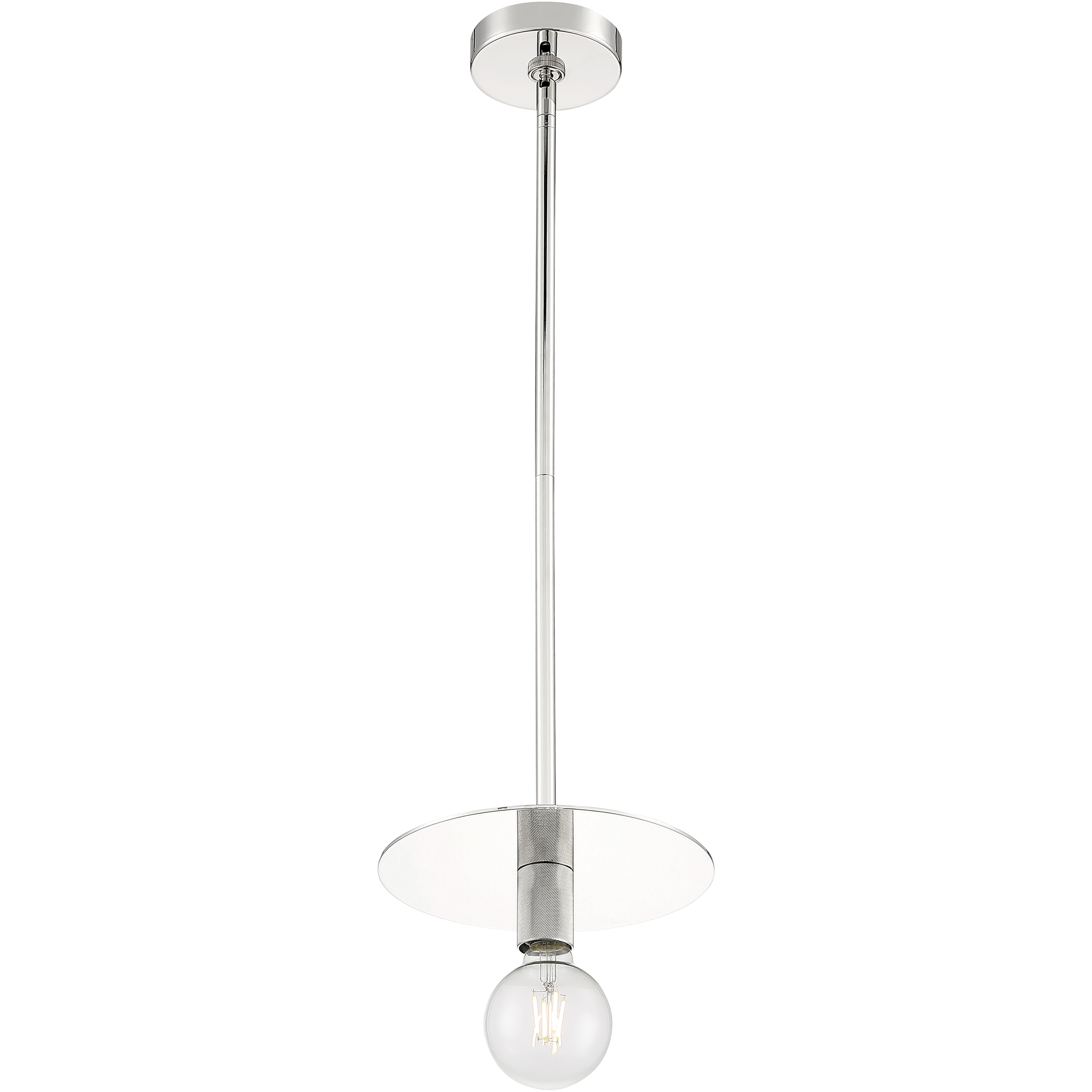 Nuvo 60/7252 Bizet 1 Light 10 inch Polished Nickel Pendant Ceiling Light