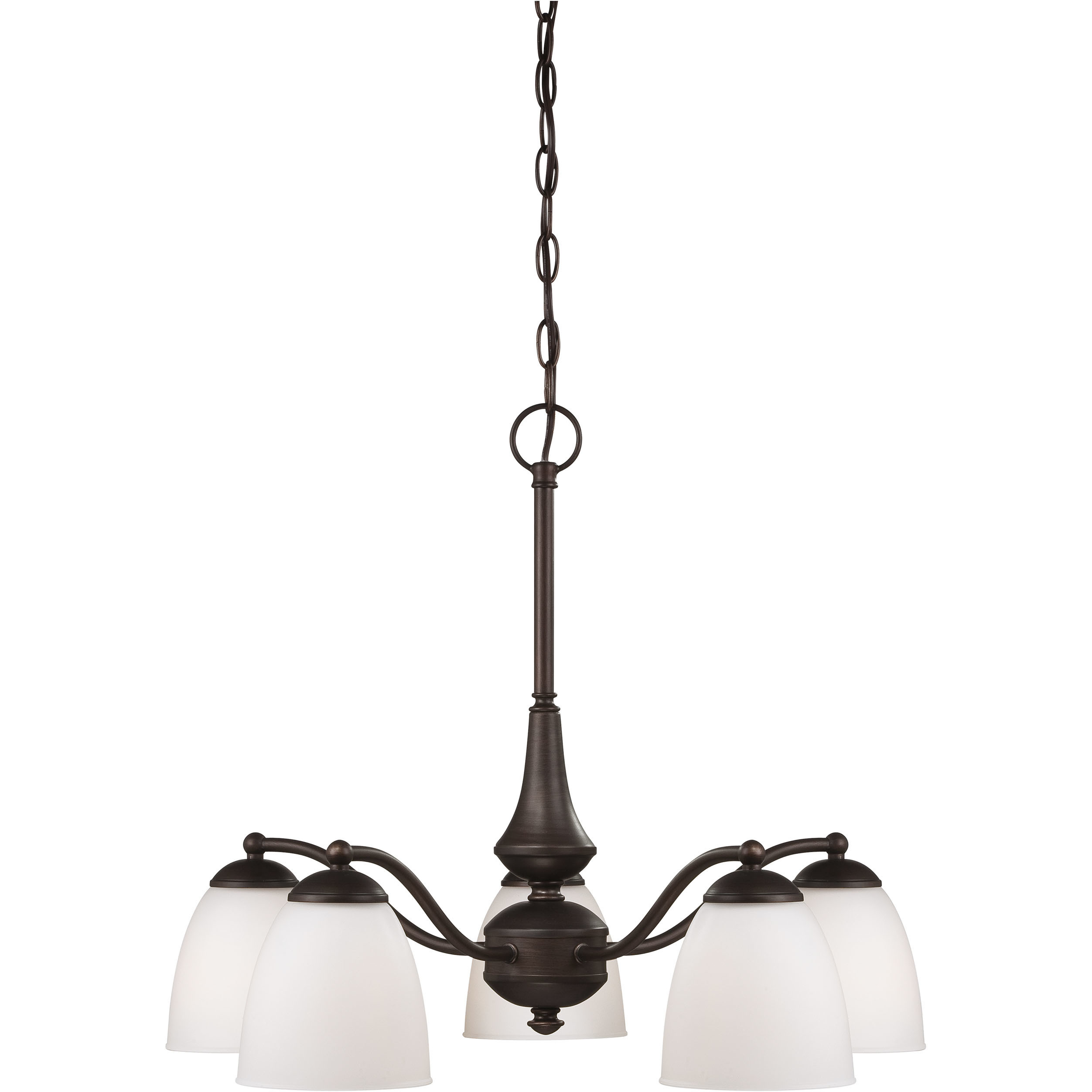 Nuvo 60/5143 Patton 5 Light 25 inch Prairie Bronze Chandelier Ceiling Light