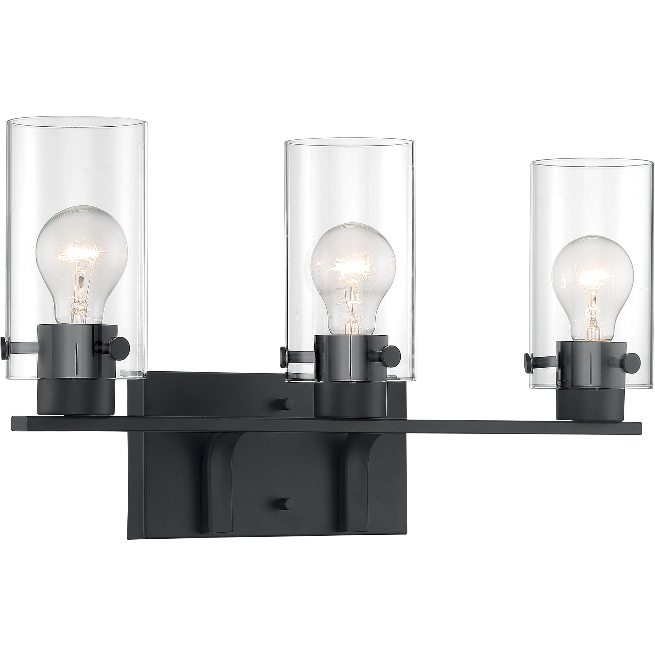 Nuvo 60/7273 Sommerset 3 Light 21 inch Matte Black Vanity Light Wall Light