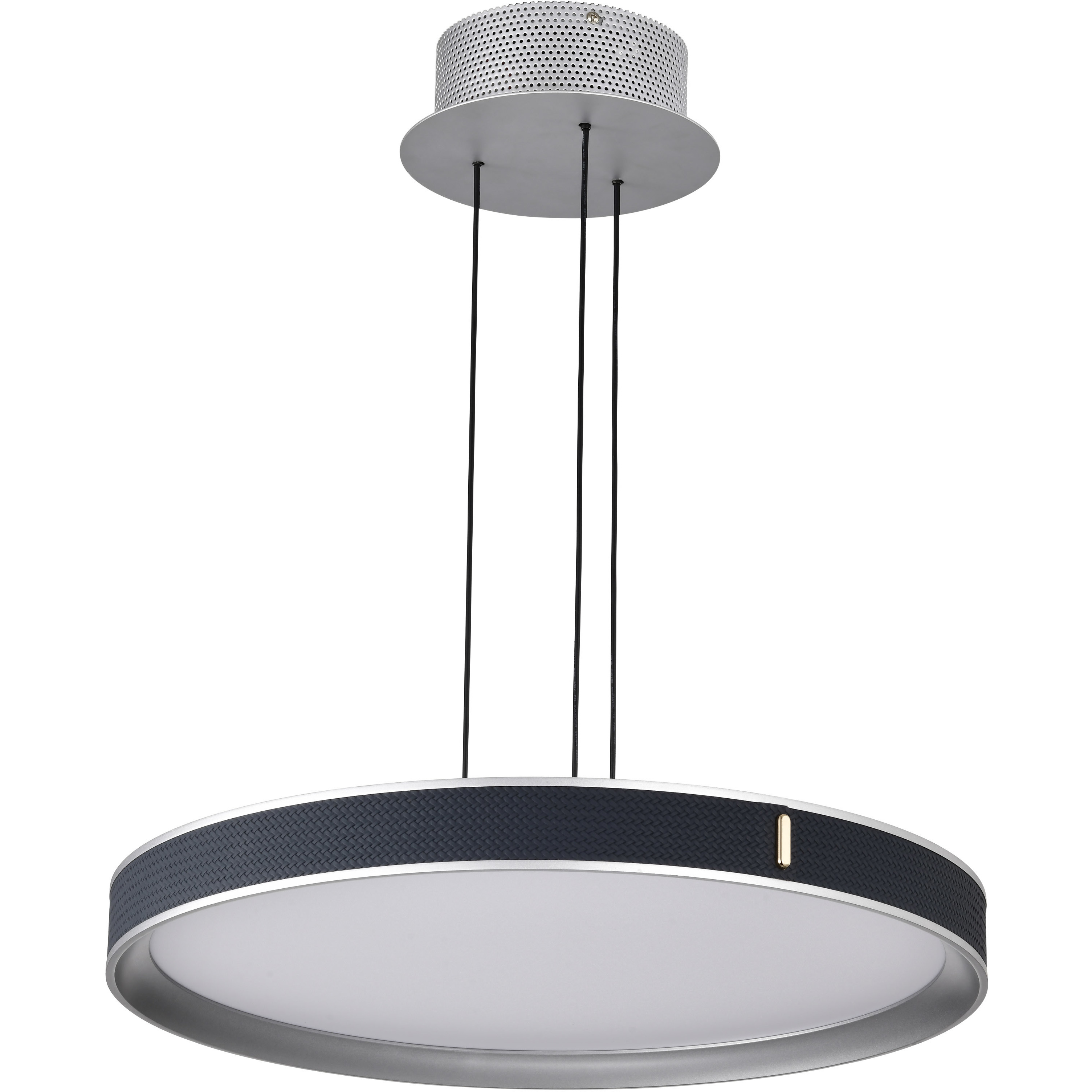 Nuvo 62/3001 Bandon LED 19.5 inch Gray Pendant Ceiling Light